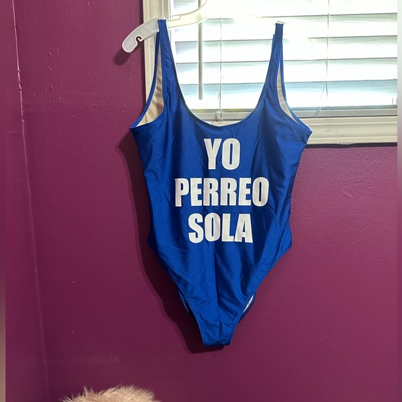 Swim | Bad Bunny Inspired Bathing Suit Blue Xxl | Poshmark